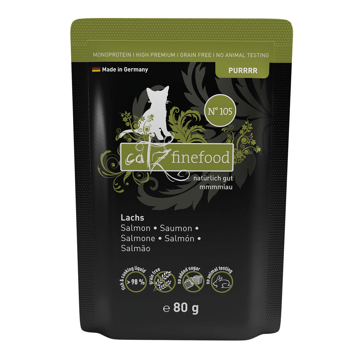 【MHD 05.2025】CATZ FINEFOOD Purrrr N°105 - Salmon – MELLO