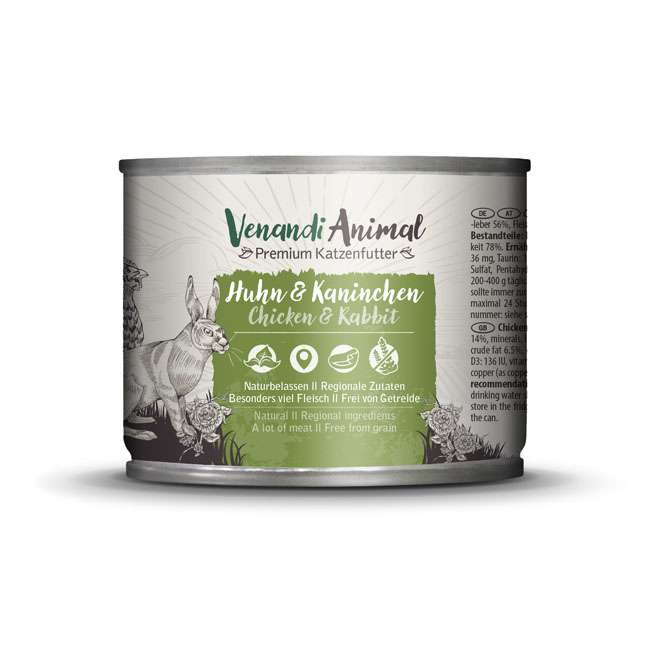 VENANDI ANIMAL Premium Katzenfutter - Chicken & Rabbit【NEW】 – MELLO