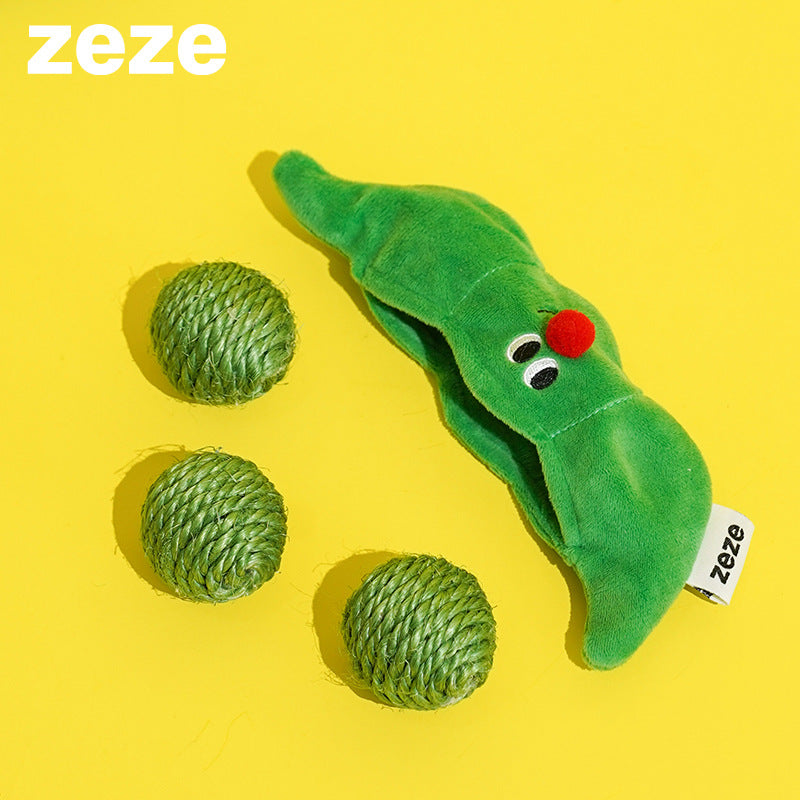 ZEZE Pea Toy with Sisal Balls Cat Toy – MELLO