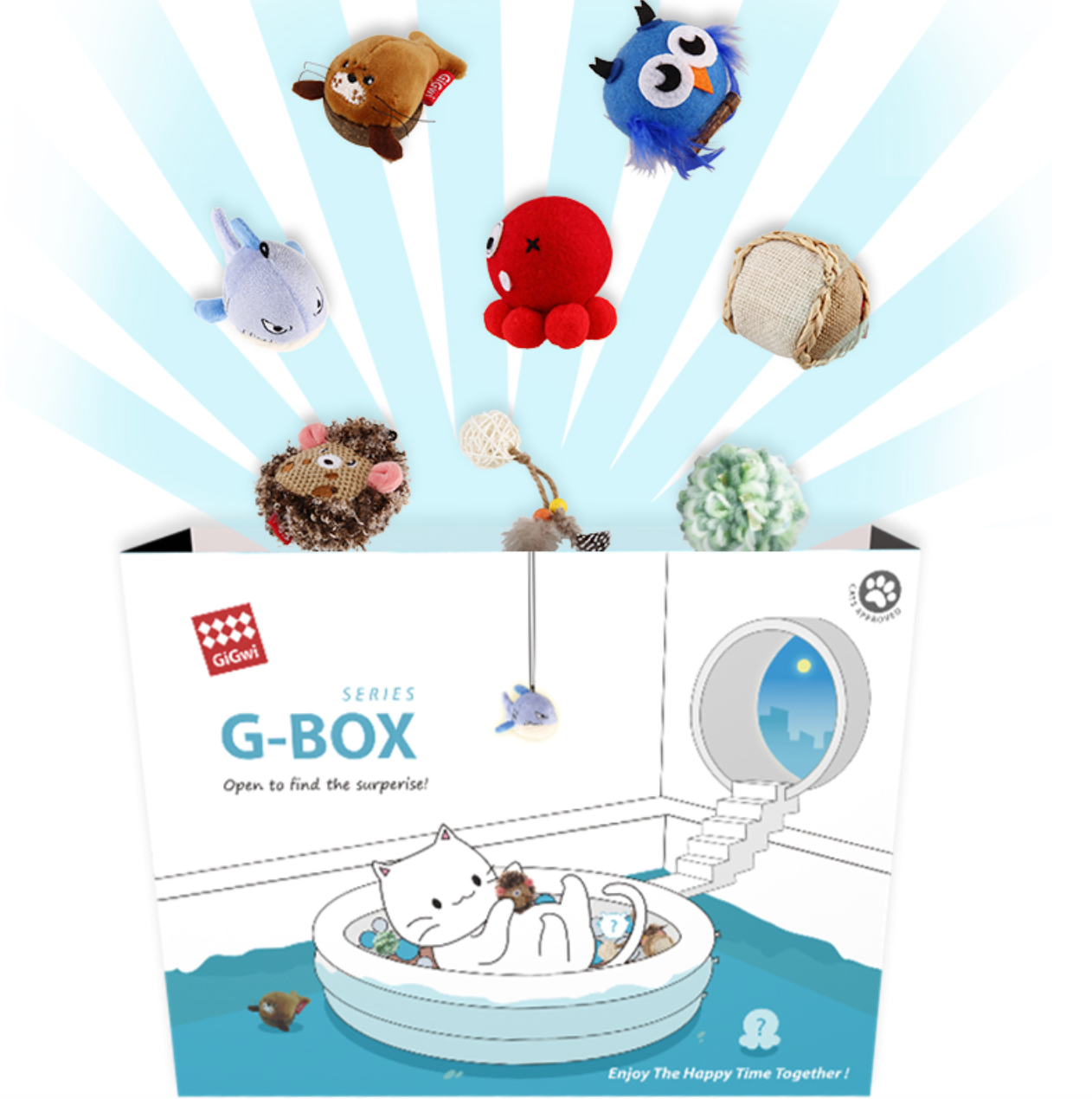 GIGWI G-Box Cat Toy Set Blind Box – MELLO